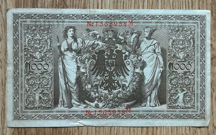 1000 Marks - WW1 German banknote – ABmilitaria