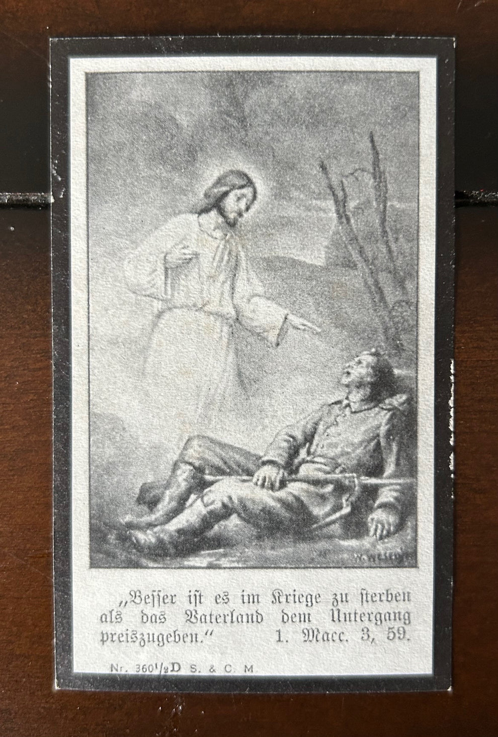 WW2 German Death Card - Luftwaffe NCO, flight unit – ABmilitaria