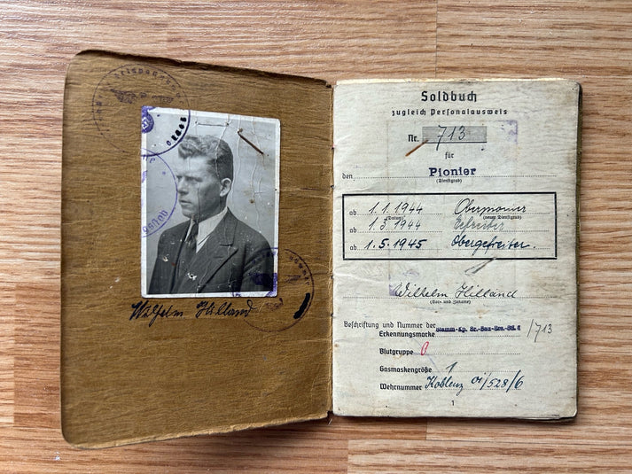 Soldbuch - Combat Engineer, Mot. Bridging battalion – ABmilitaria