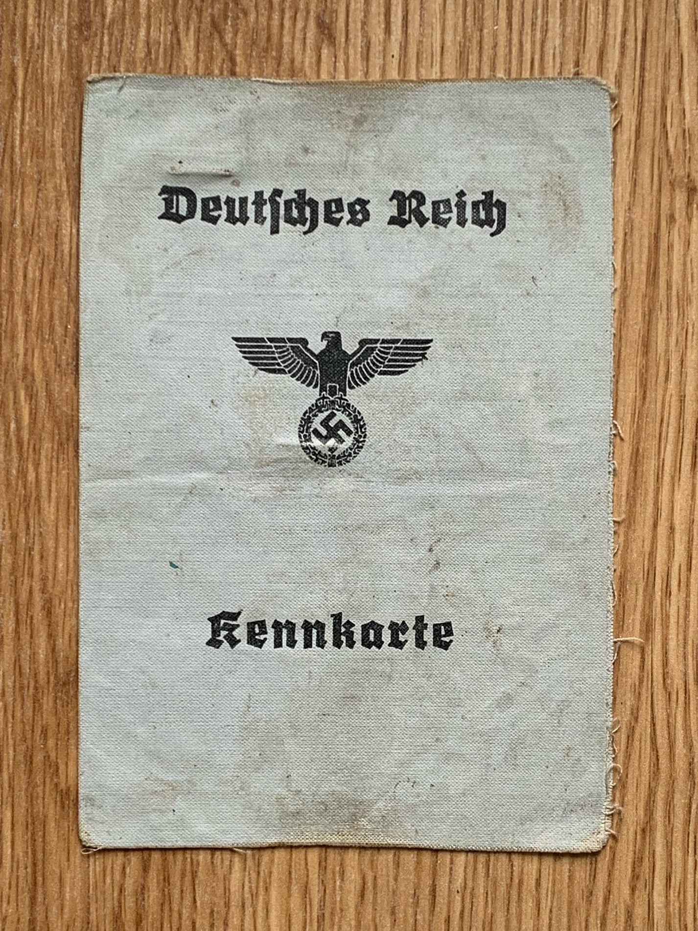 Kennkarte - 1944, Eastern Germany resident – ABmilitaria